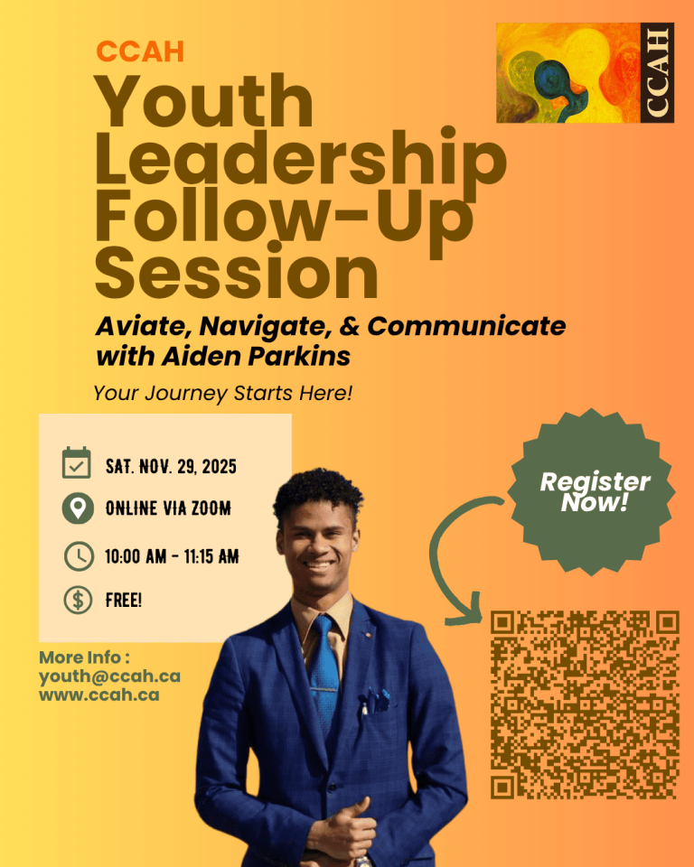Youth Leadership Follow-Up Session with Aiden Parkins - CCAH - Canadian ...